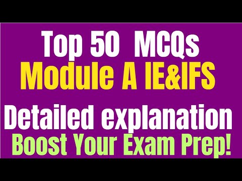 "Top 50 Must-Know MCQs for JAIIB IE&IFS : Ace Module A with Confidence!" - YouTube