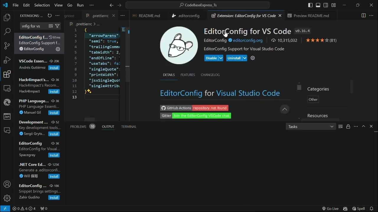 Setup base project for ExpressJs + TypeScript - YouTube