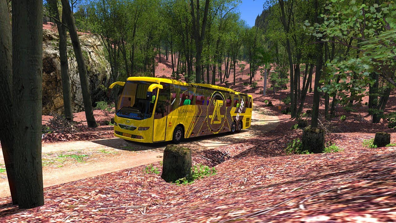 Volvo Bus on Jungle Route | B11r Volvo Bus - YouTube
