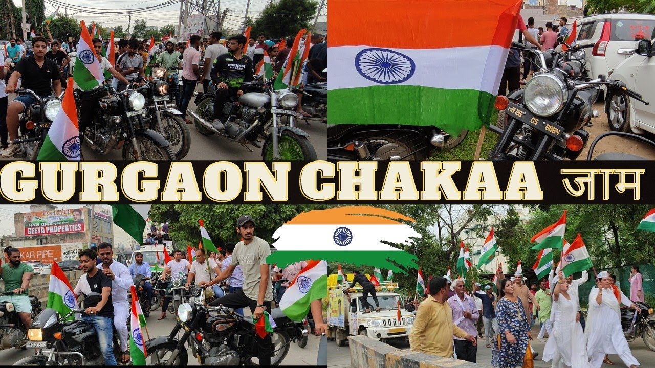 Gurgaon kardiya Chakaa jaam !! ( Independence day 🇮🇳 ) II Yash Daily ...