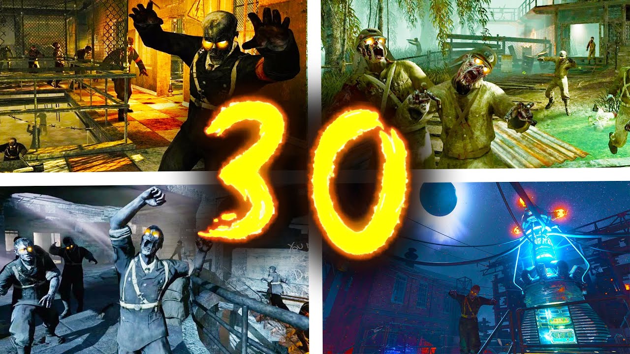 Round 30 on EVERY World at War Zombies Map. - YouTube