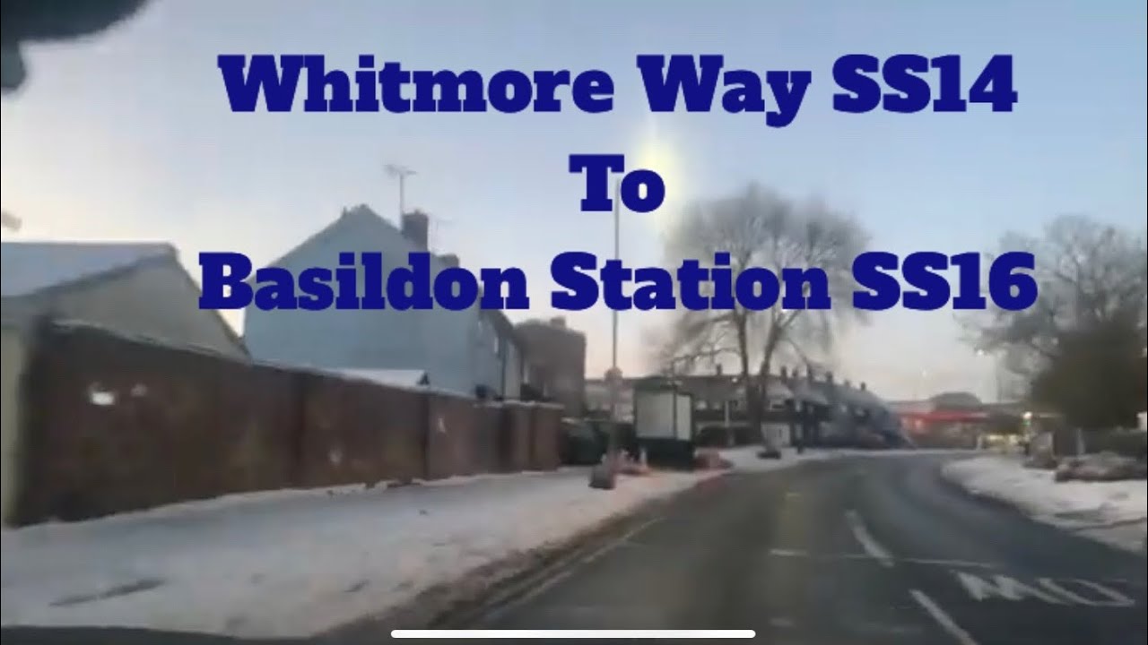 Driving from Whitmore Way SS14 to Basildon Station SS16 - YouTube