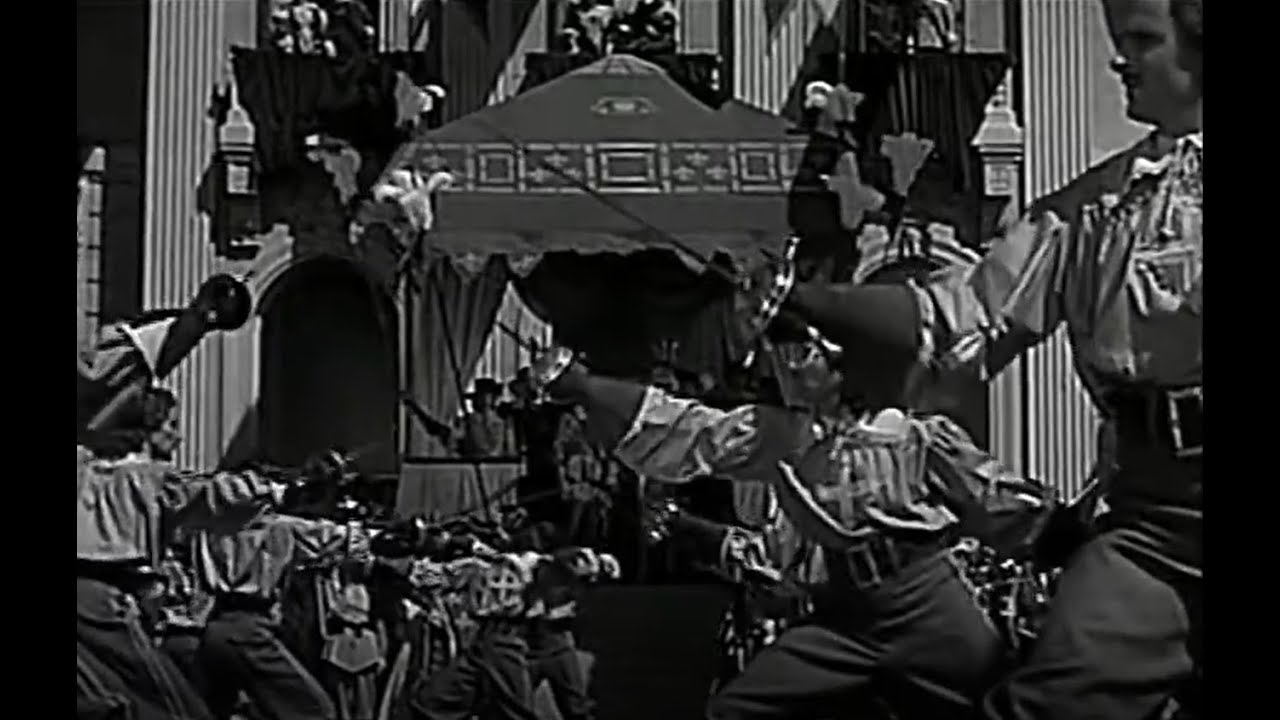 1935 Three Musketeers Fencing Exhibition - YouTube