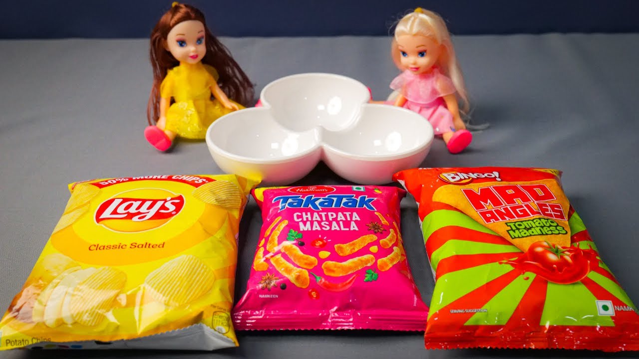 Lays, Takatak & Mad Angles Unboxing | Spicy Snacks | ASMR Video - YouTube