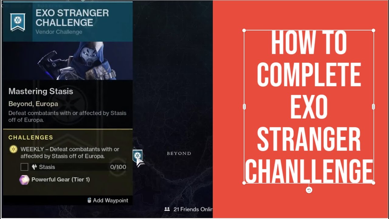 DESTINY 2 - HOW TO COMPLETE EXO STRANGER CHALLENGE - DEFEAT COMBATANT ...