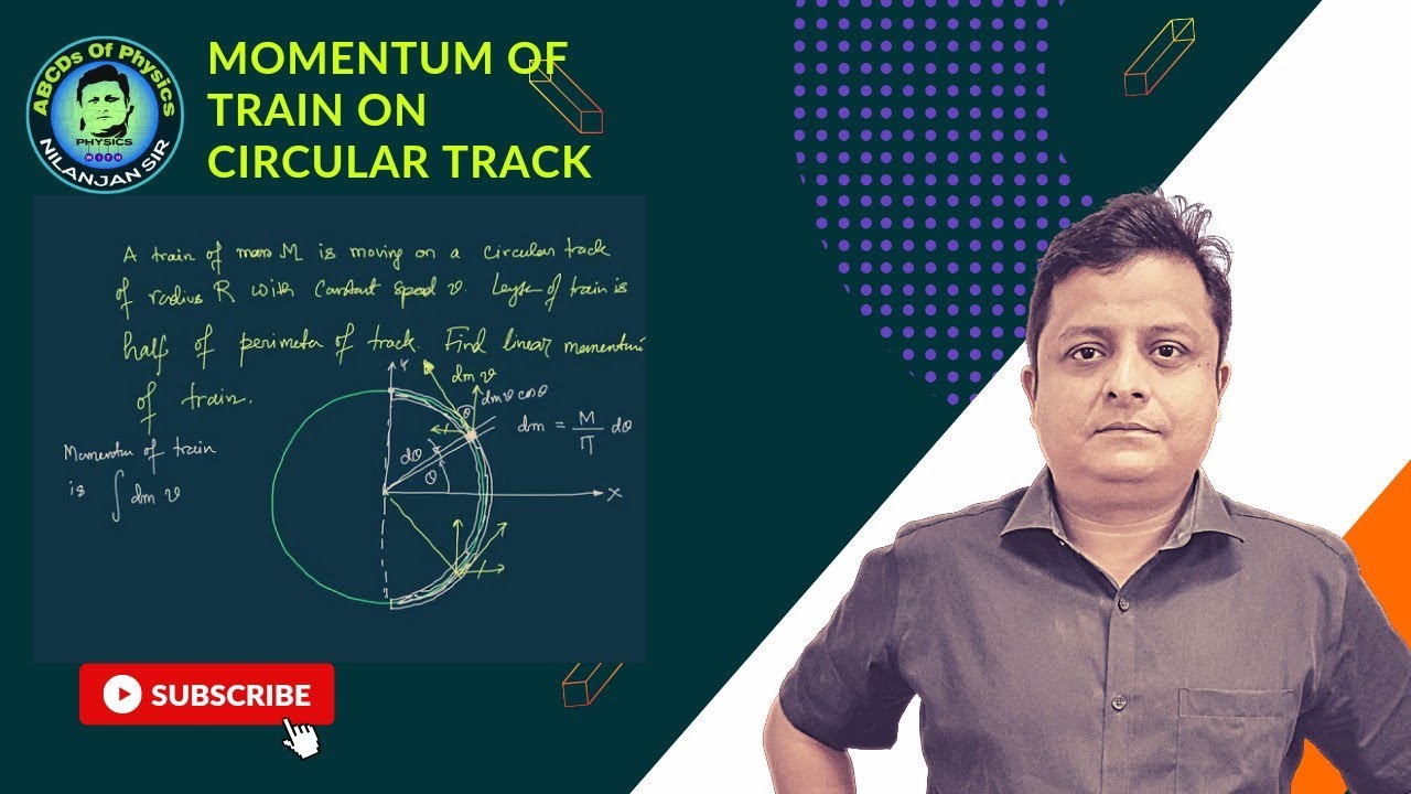Momentum of train moving on circular track - YouTube