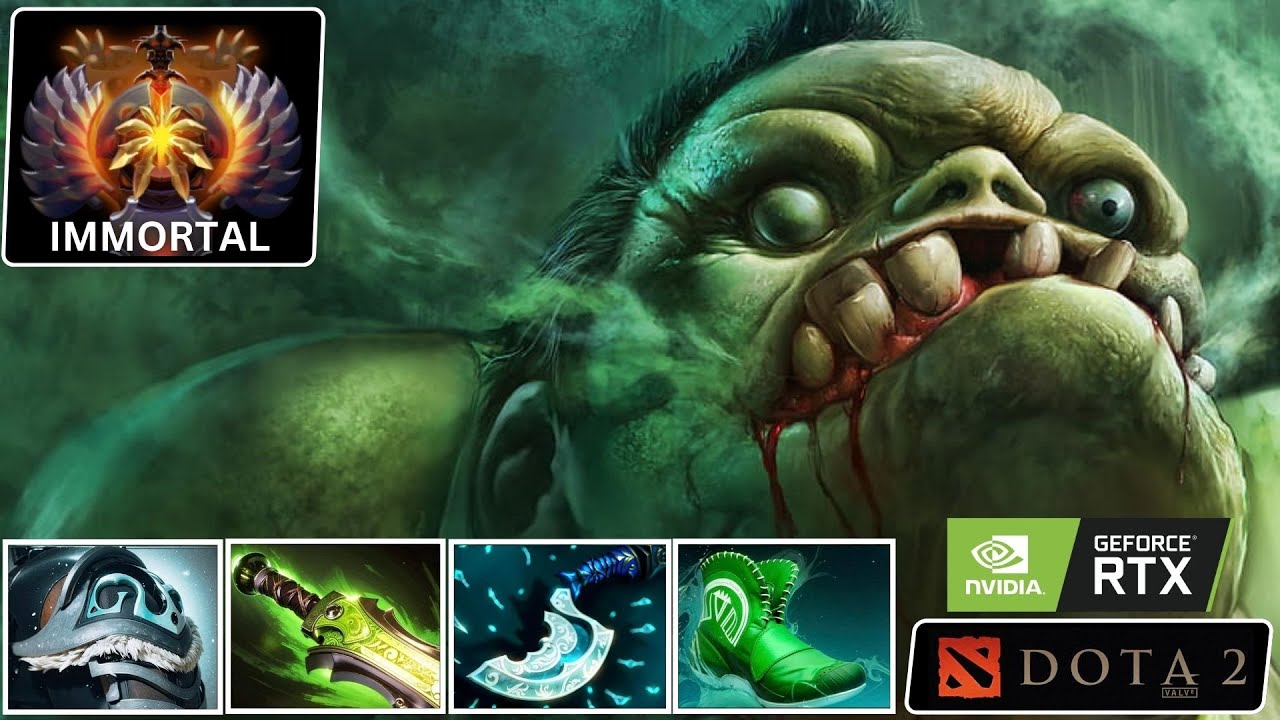 Dota 2 Ranked - How To Play Pudge Support roam all map - YouTube