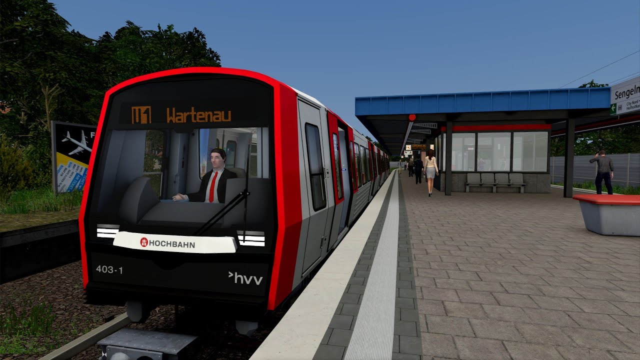 Train Simulator Classic U1 Klein Borstel nach Wartenau HHA DT5 U-Bahn ...