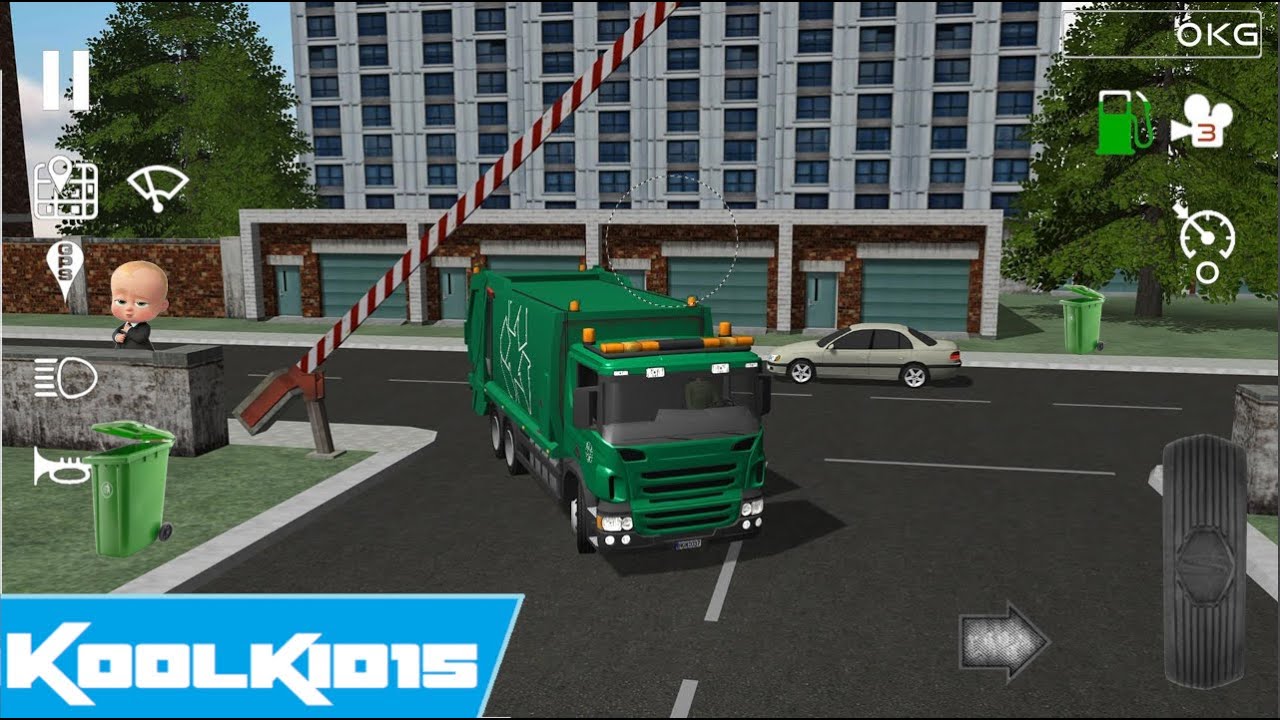 Bin lorry simulator gameplay. (skiosoft) - YouTube