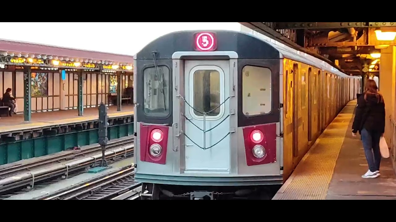 IRT White Plains Road Line RM R142 (2)/(5) Trains Express Local Rush ...