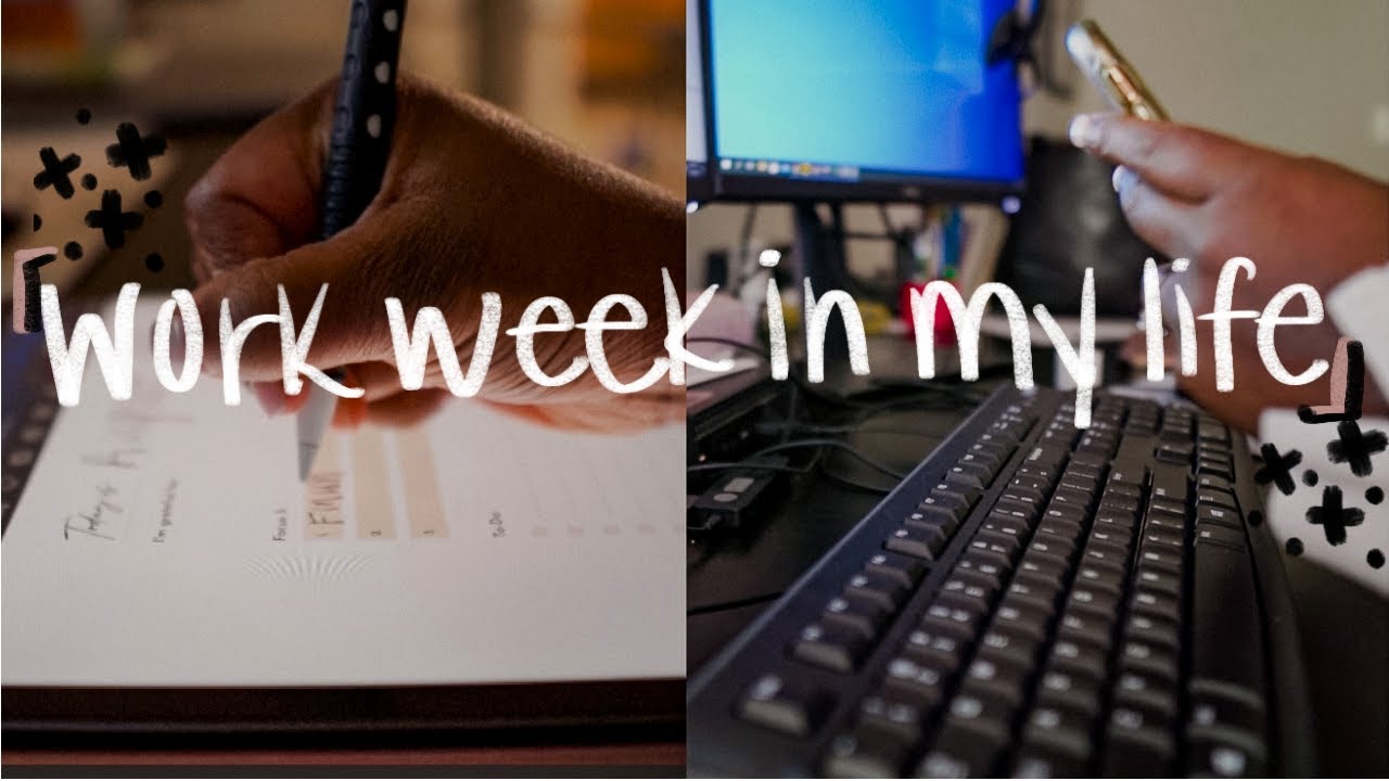 WORK WEEK IN MY LIFE| work from home 9-5 job - YouTube