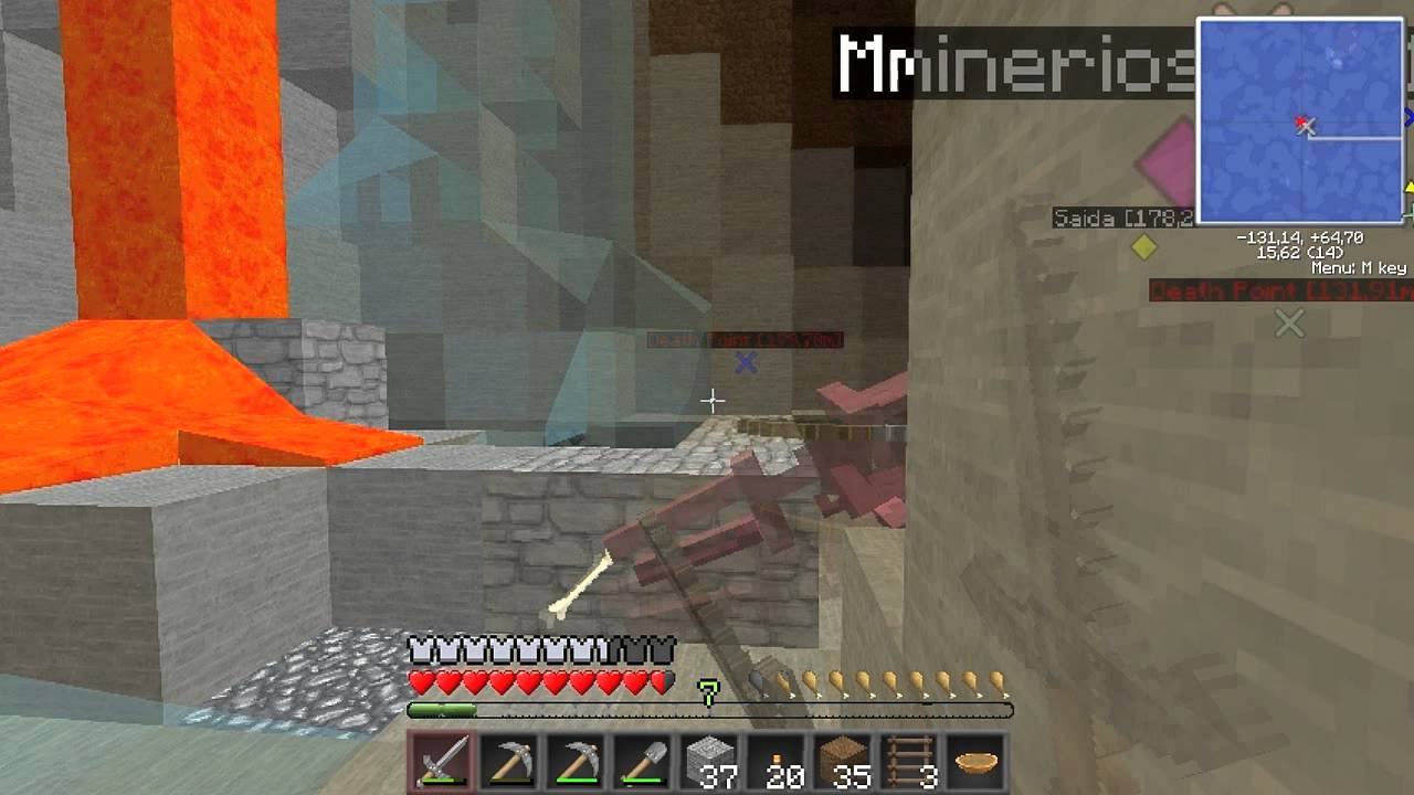 Minecraft SRV 05# Survival Island A Gruta Lembrei - YouTube