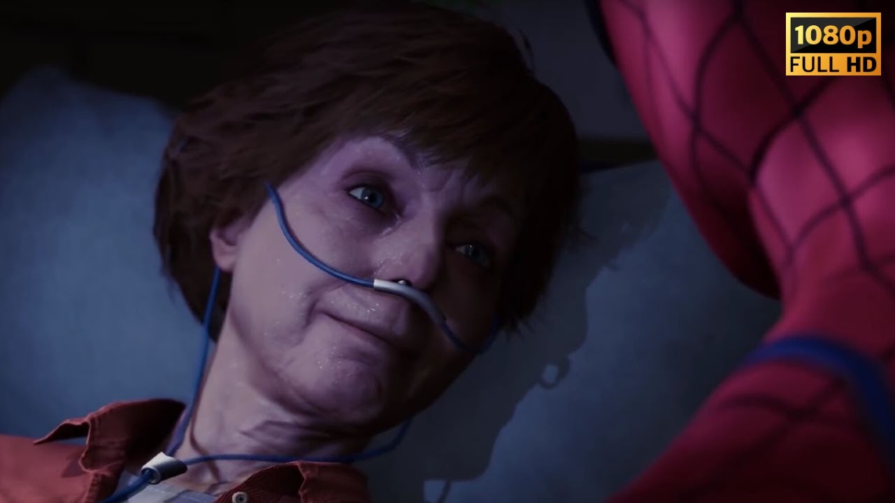 [Spider-Man Remastered] | Aunt May Parker Death and Funeral Cinematic ...