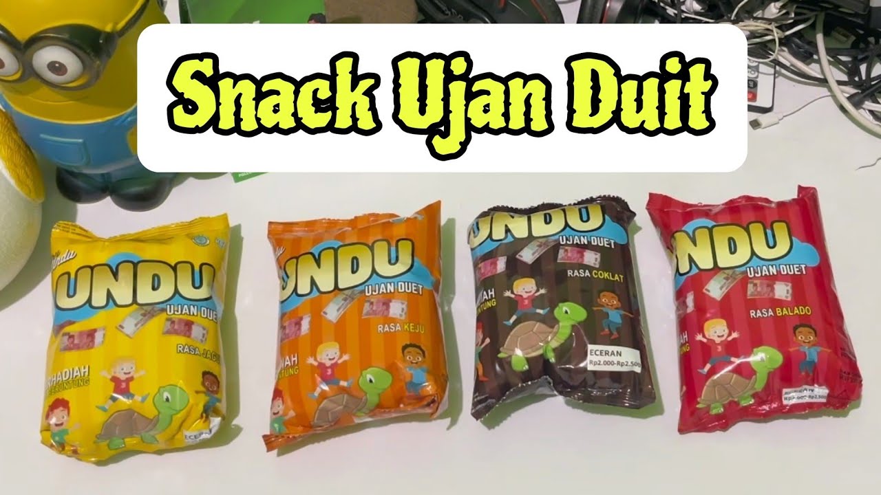 Snack UNDU Berhadiah Uang! Kenali 4 Varian Rasa Snack Ujan Duit! - YouTube
