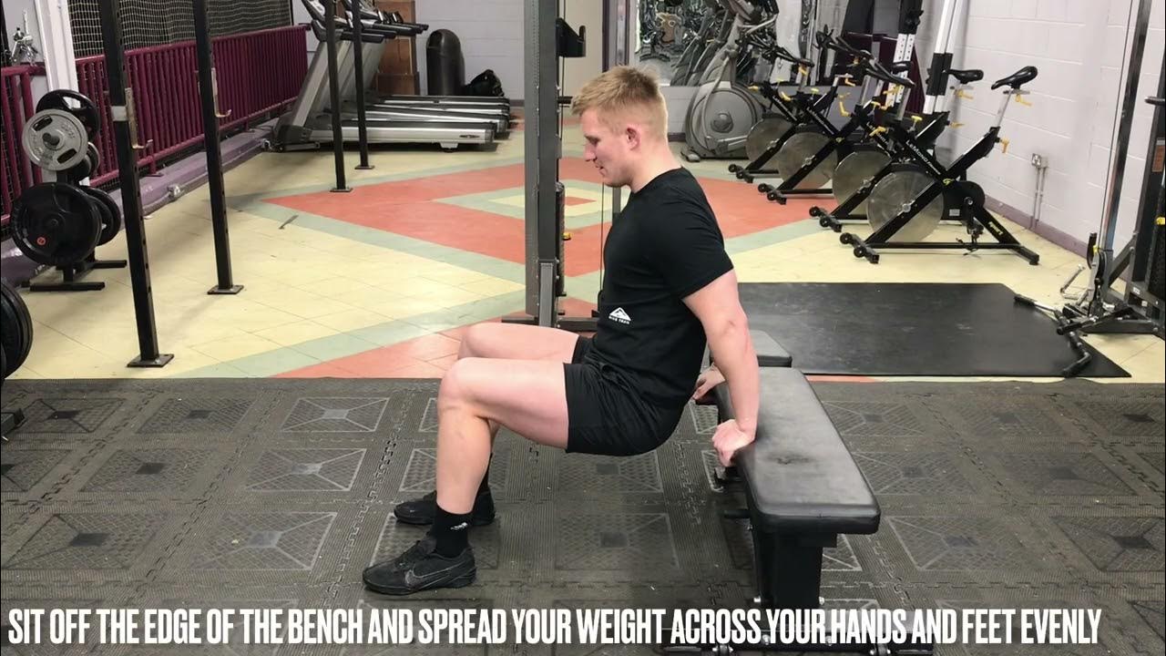 Bent Knee Tricep Dip (Extension) - YouTube