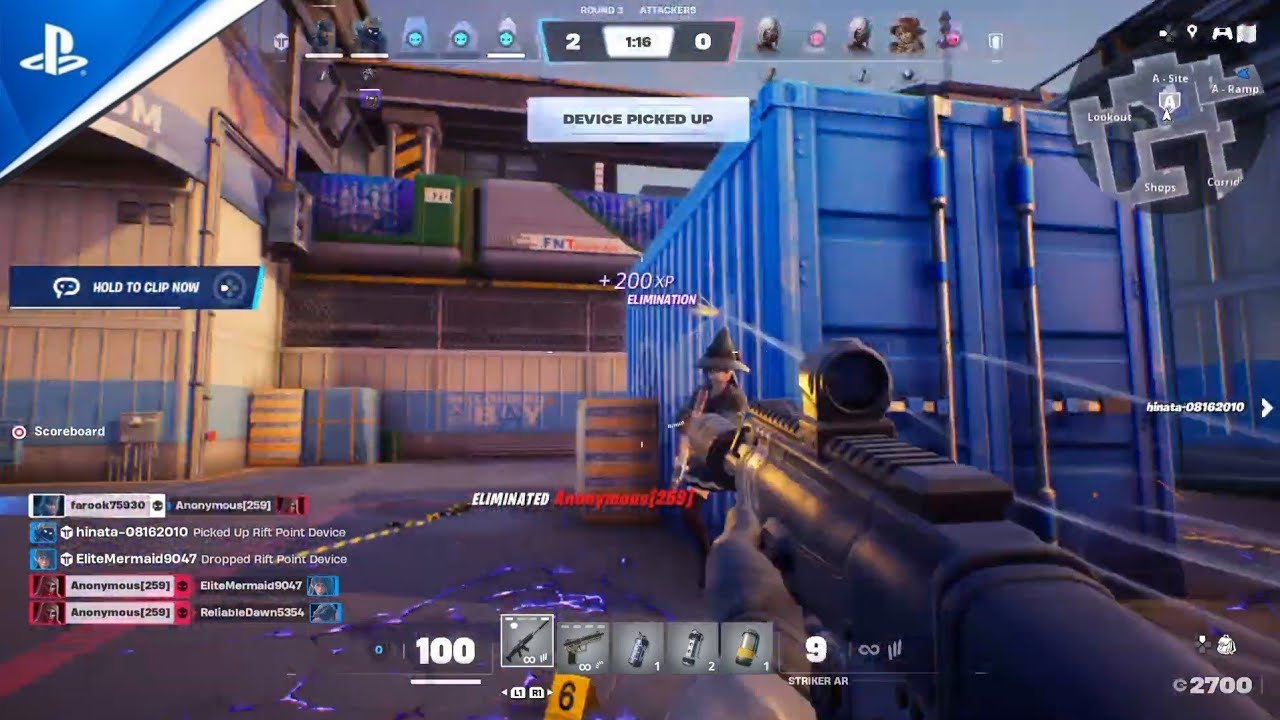 Fortnite Ballistic Game Play SOLID SNAKE 5v5 PS4 PRO - YouTube