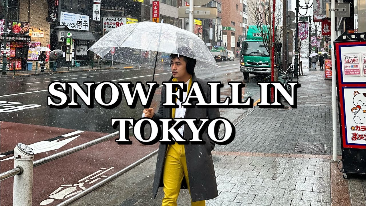 SNOWFALL IN TOKYO, JAPAN! - YouTube