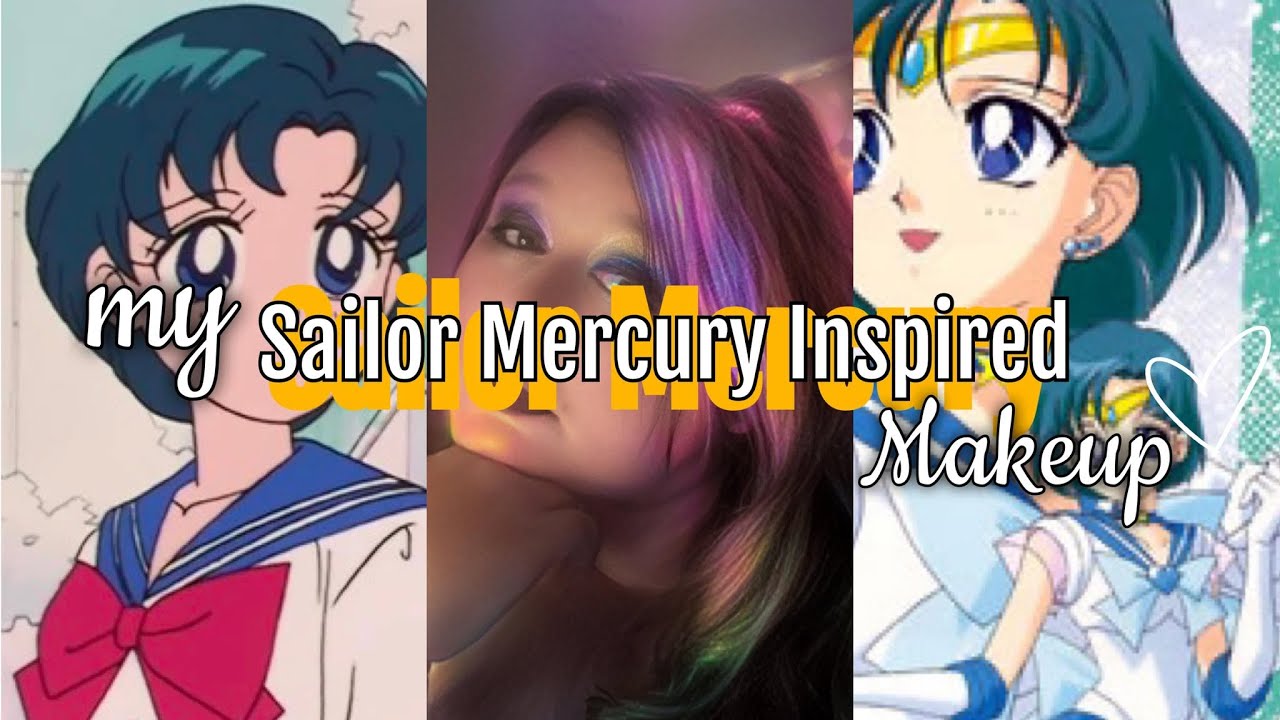 Sailor Mercury Inspired Makeup - YouTube