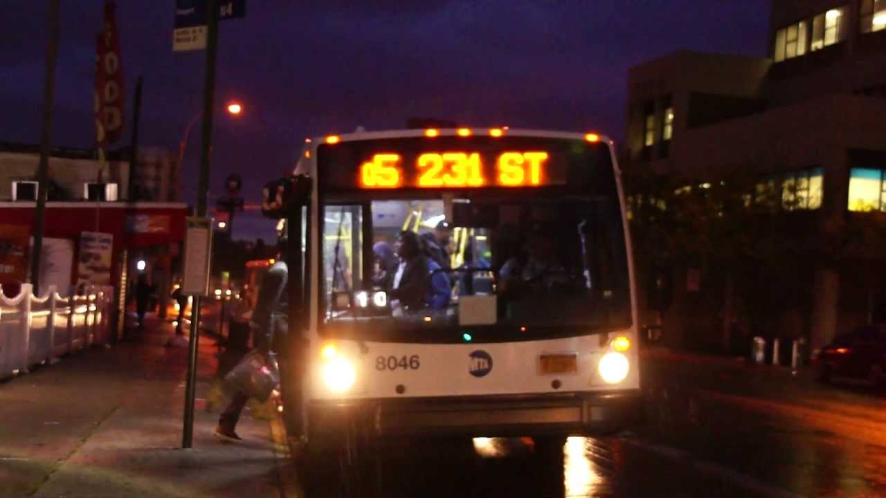 MTA New York City Bus 2011 NovaBus LFS 8046 On The Q5 @ Archer Avenue ...