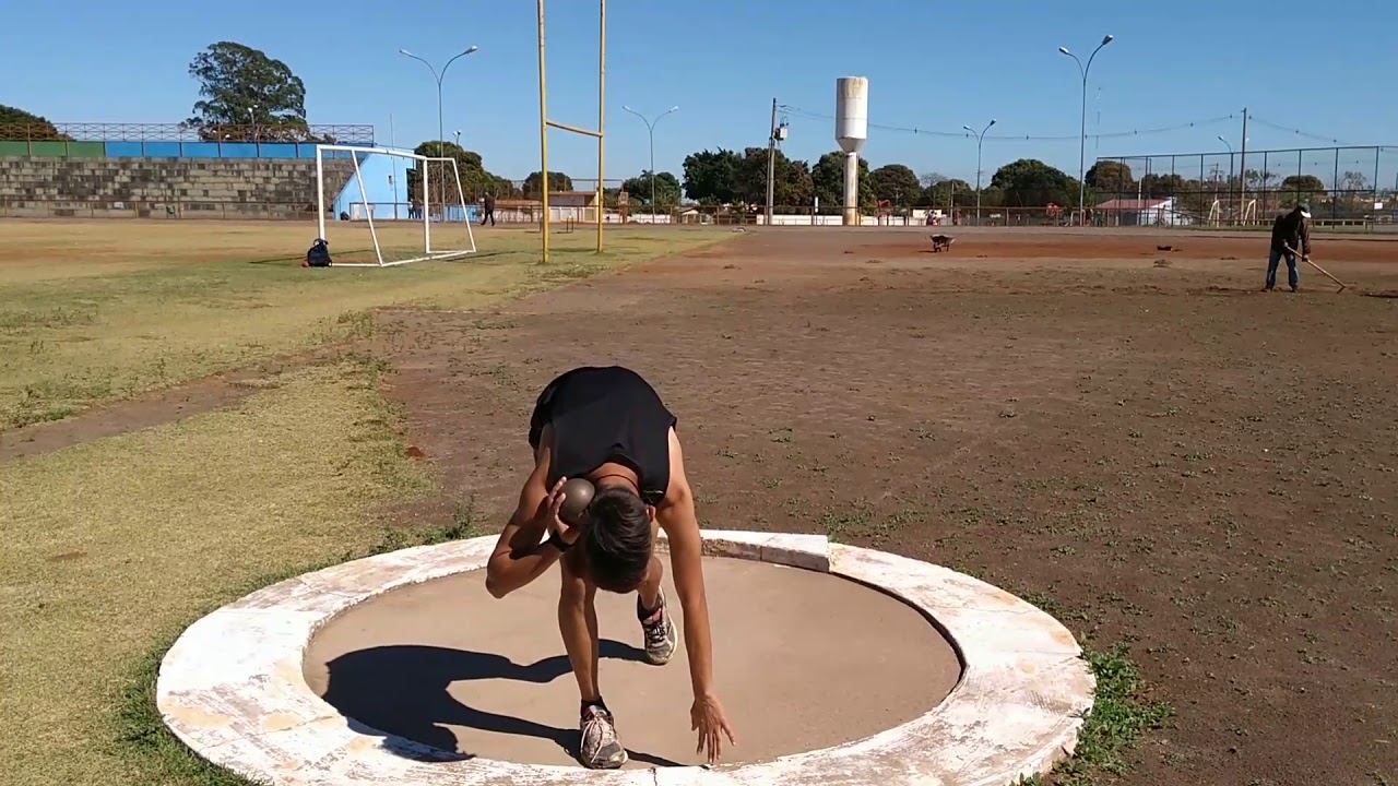 Atletismo lançamento de peso - YouTube