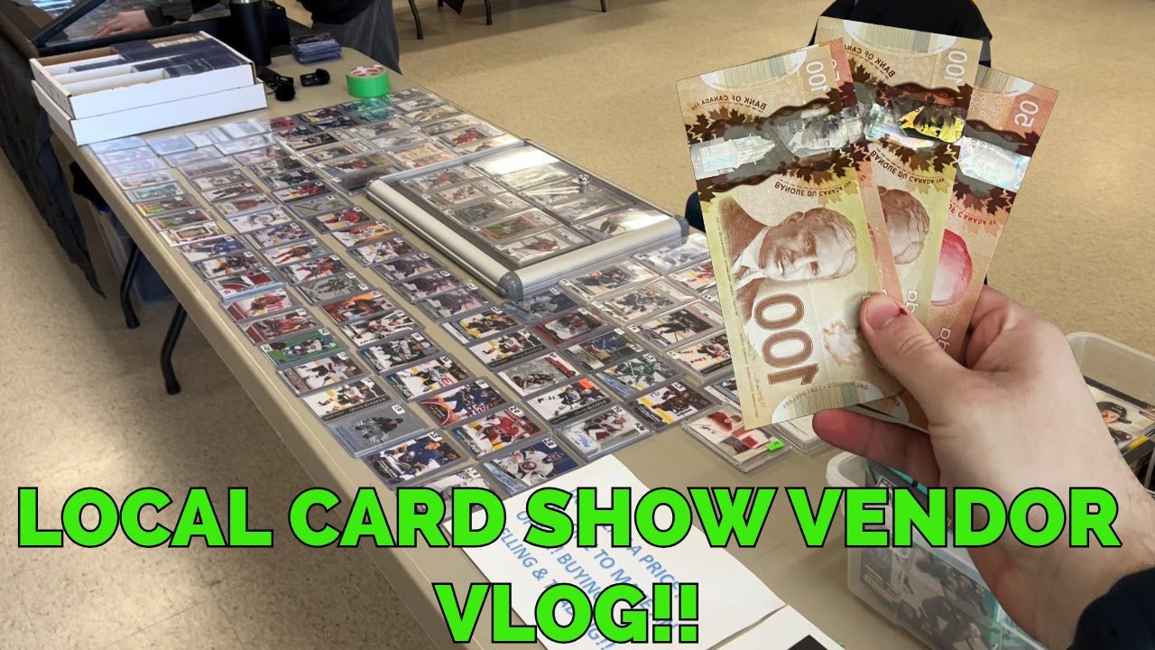 LOCAL CARD SHOW VENDOR VLOG!! BUYING, TRADING AND SELLING!! - YouTube