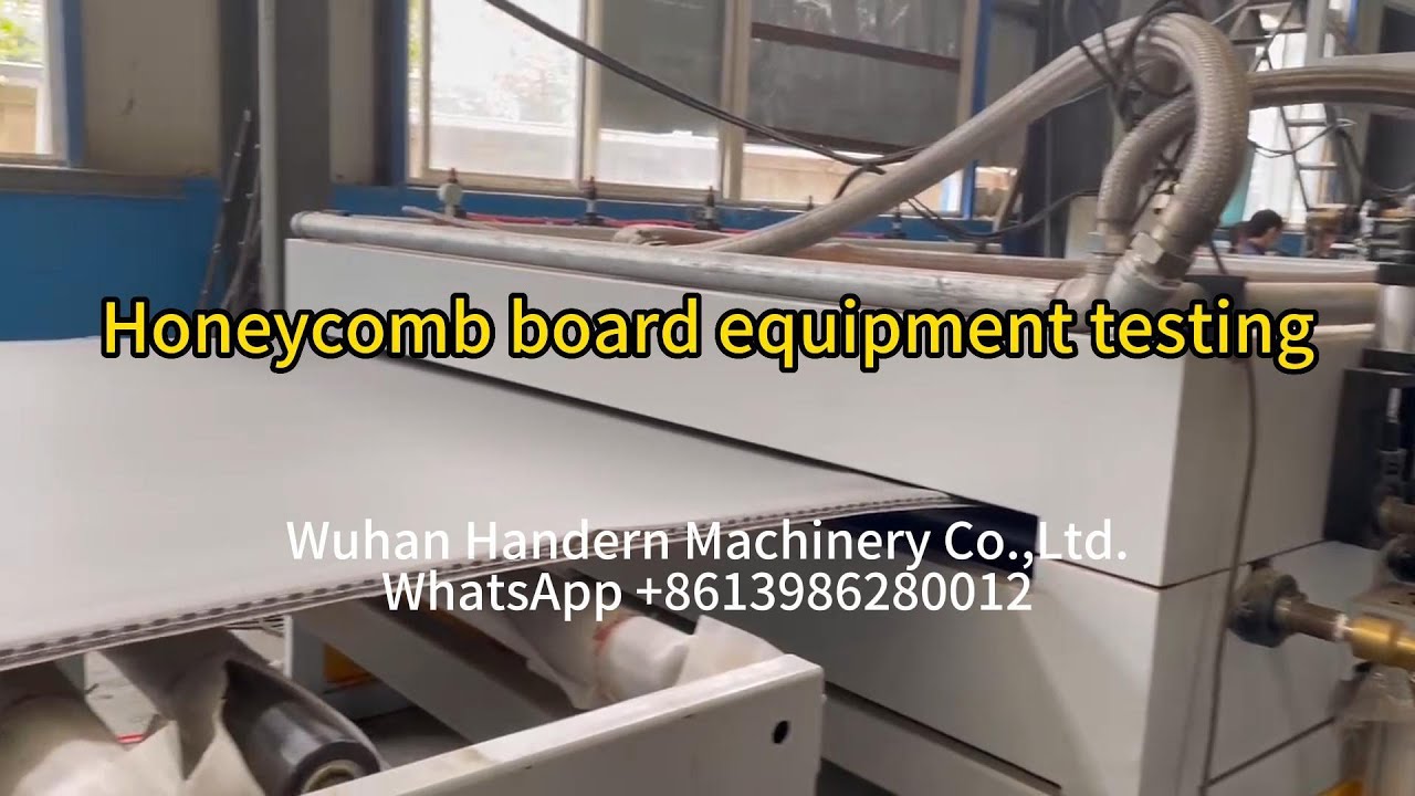 Honeycomb board equipment testing - YouTube