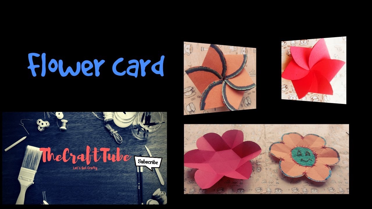 Flower card tutorial|Love card| simple and easy. - YouTube
