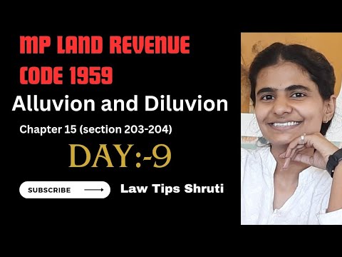 Alluvion and Diluvion section 203 and 204 easy explanation - YouTube