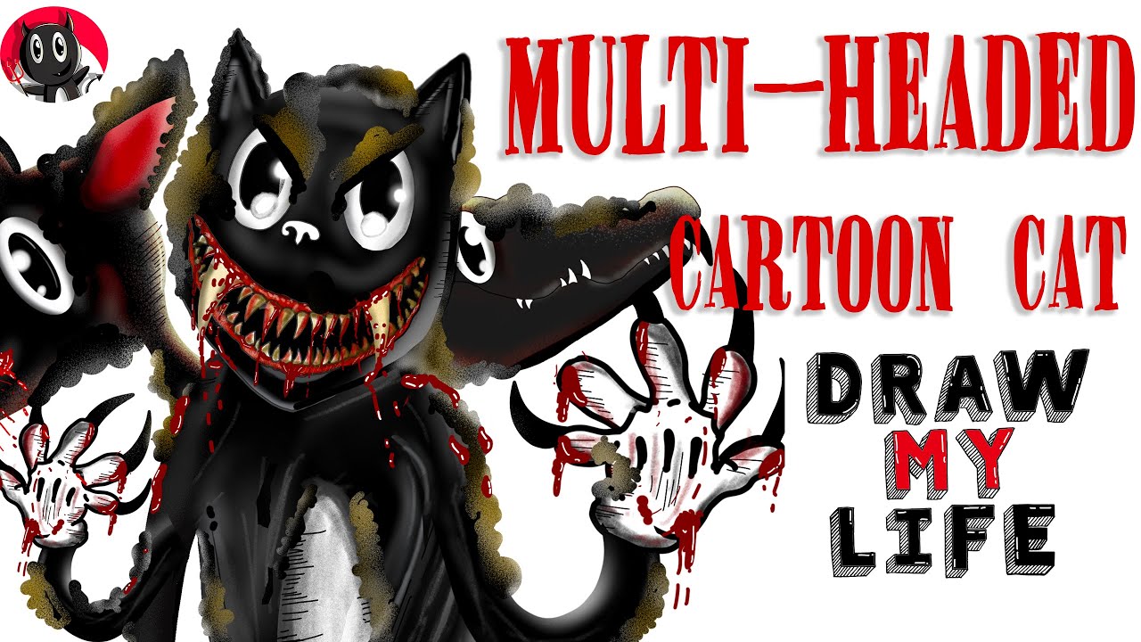 Multi-headed Cartoon Cat : Draw My Life - YouTube