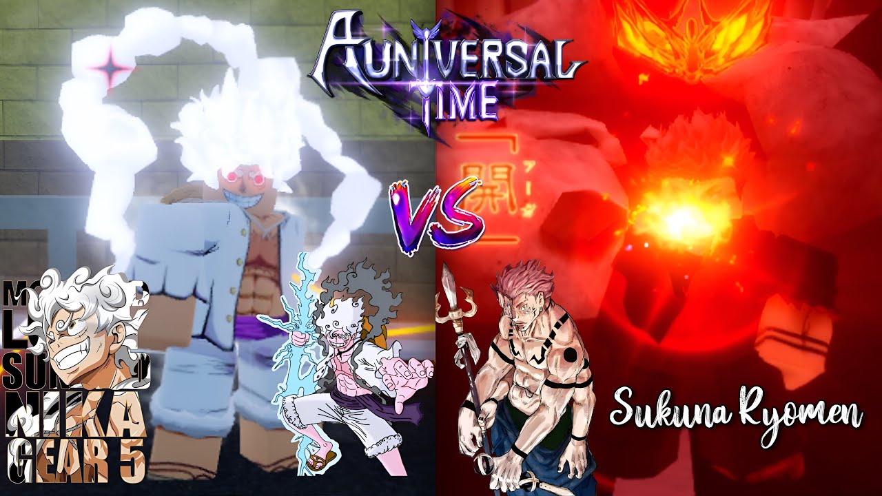 [AUT] Sukuna “King of Curses” Vs Gear 5 “Hito Model Nika” 1v1 - YouTube