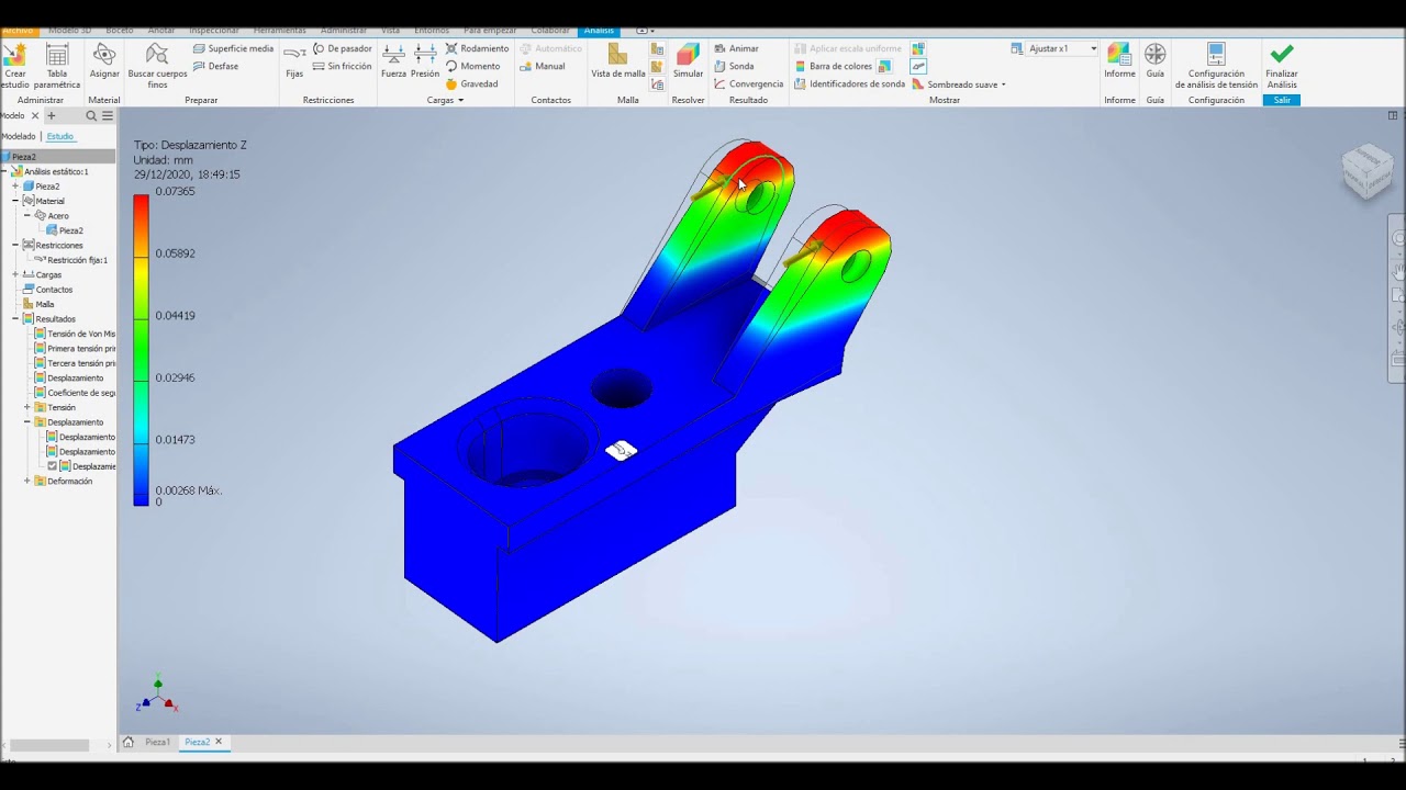 Elementos Finitos. Inventor - YouTube