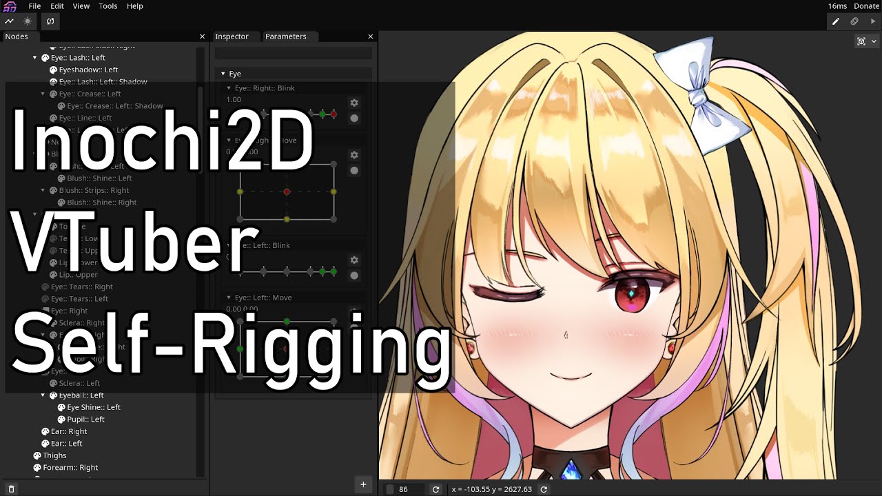 Inochi2D VTuber Self-Rigging with Inochi Creator - YouTube