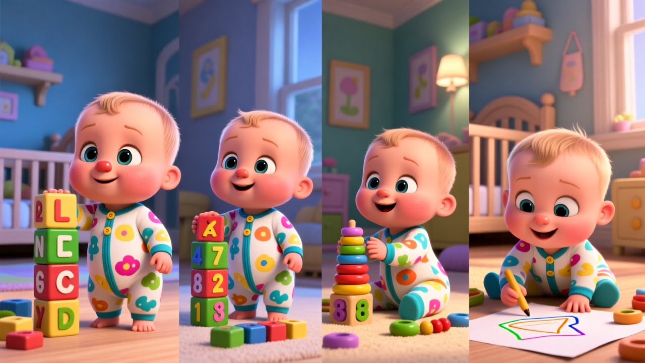 Learning ABC Joy Play 🎨🎵 | ABC Song for Kids | Fun Alphabet Learning ...