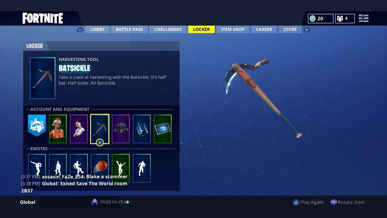 Batsickle Pickaxe Review! (Batsickle Sound! / Scythe Pickaxe ...