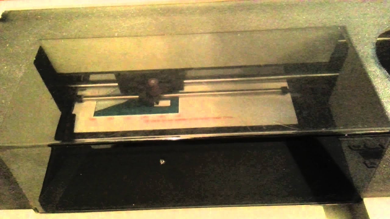 HP 7550A Demo Plot - YouTube