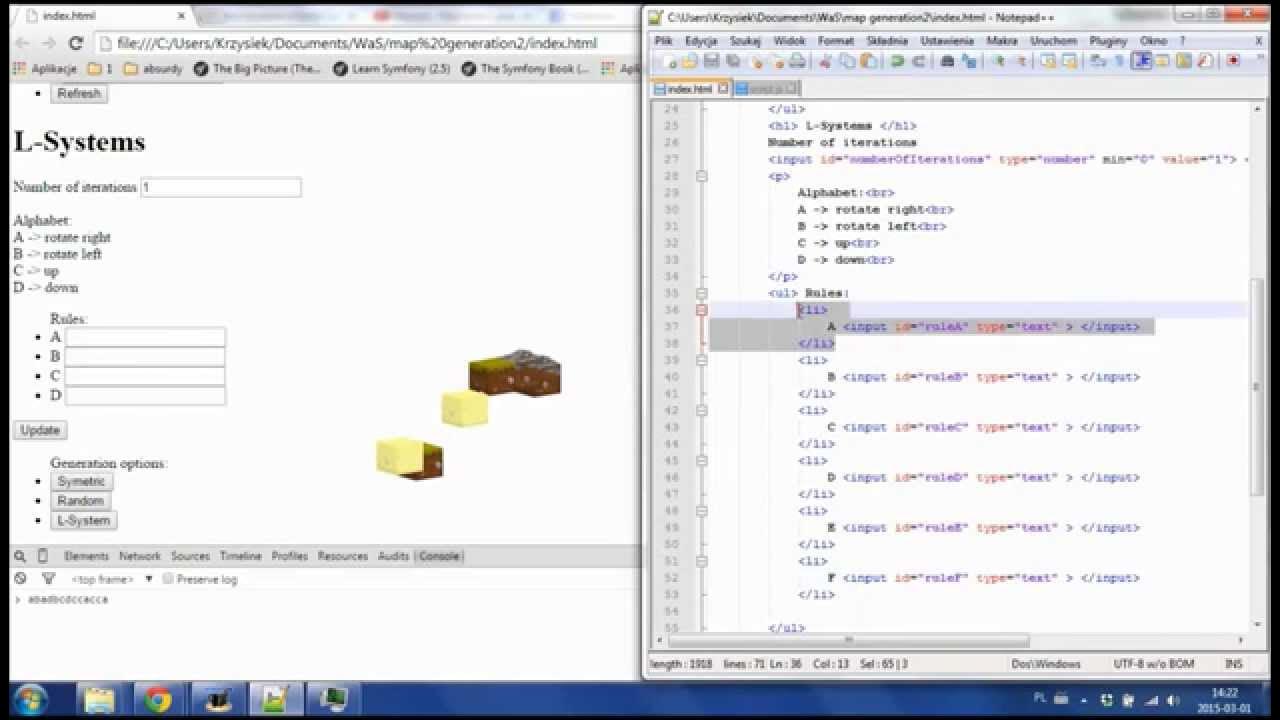 Making of game #3: How to make L-System generated game tile map using JavaScript - YouTube