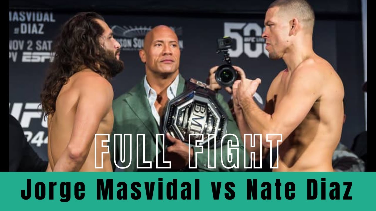 UFC 244: Jorge Masvidal vs Nate Diaz FULL FIGHT, BMF Title Fight ...
