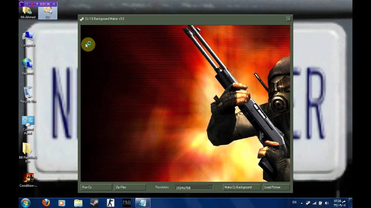 How Use CS Background maker V 3.0 On Condition Zero - YouTube