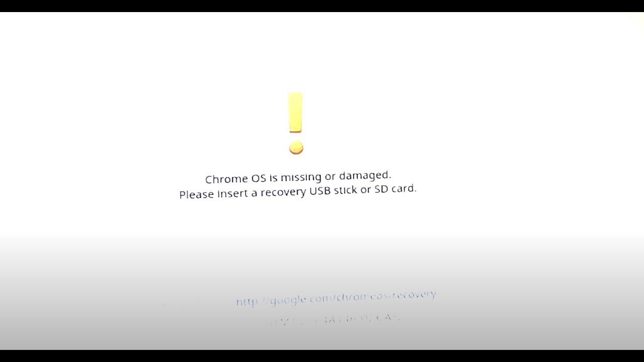 Chrome OS Missing or Damaged TroubleShooting Guide - YouTube