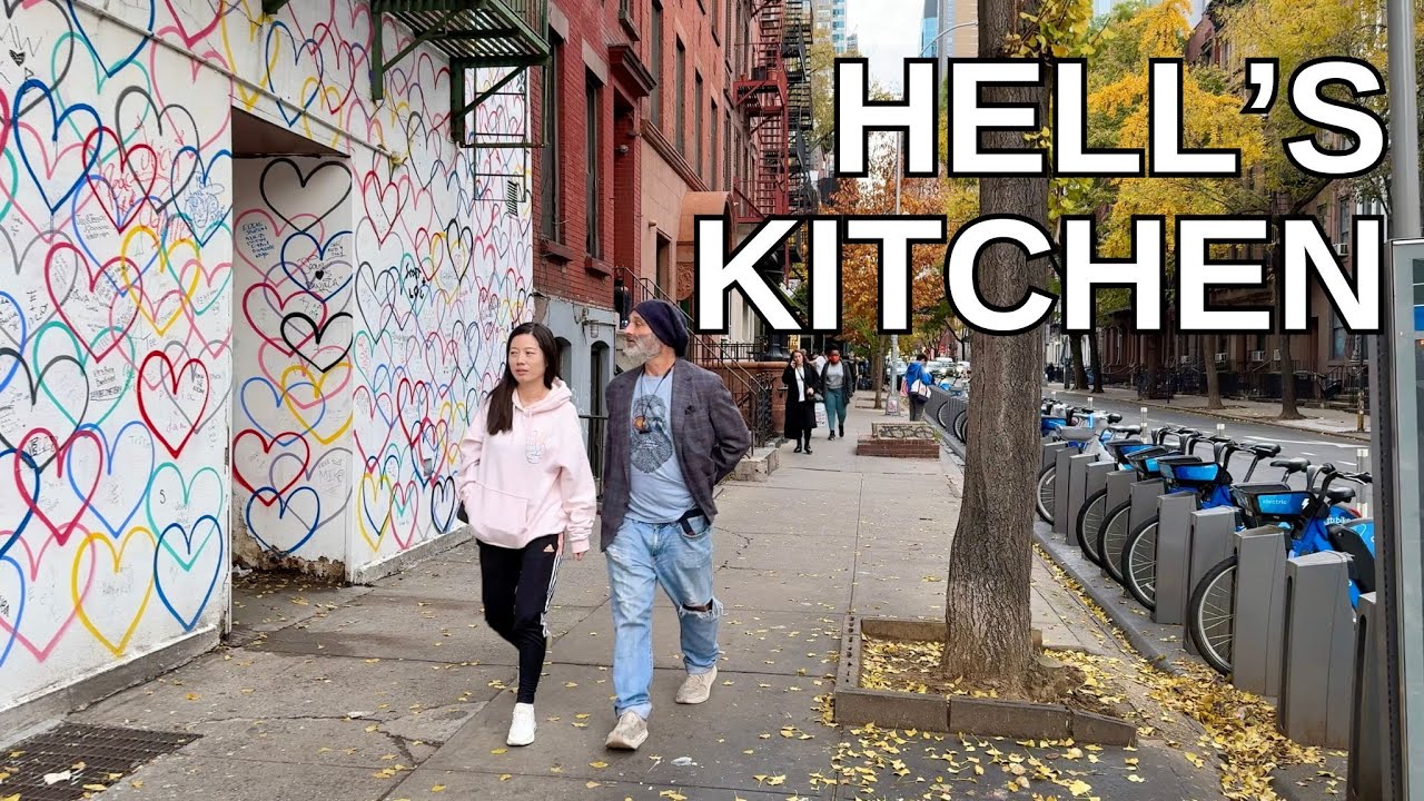 NEW YORK CITY Walking Tour [4K] - HELL'S KITCHEN - YouTube