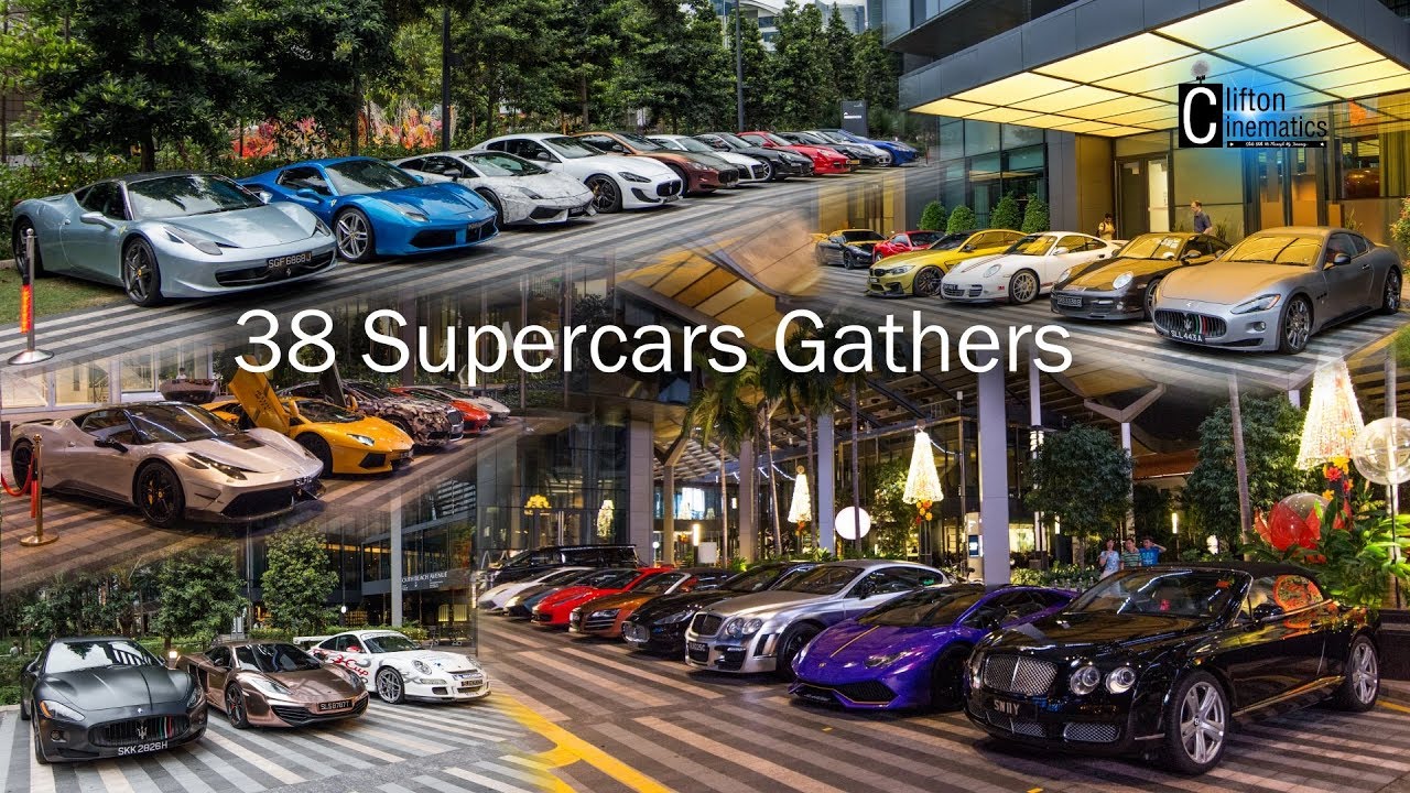 38 Supercars from Exoticar Club in JW Marriott Singapore - YouTube