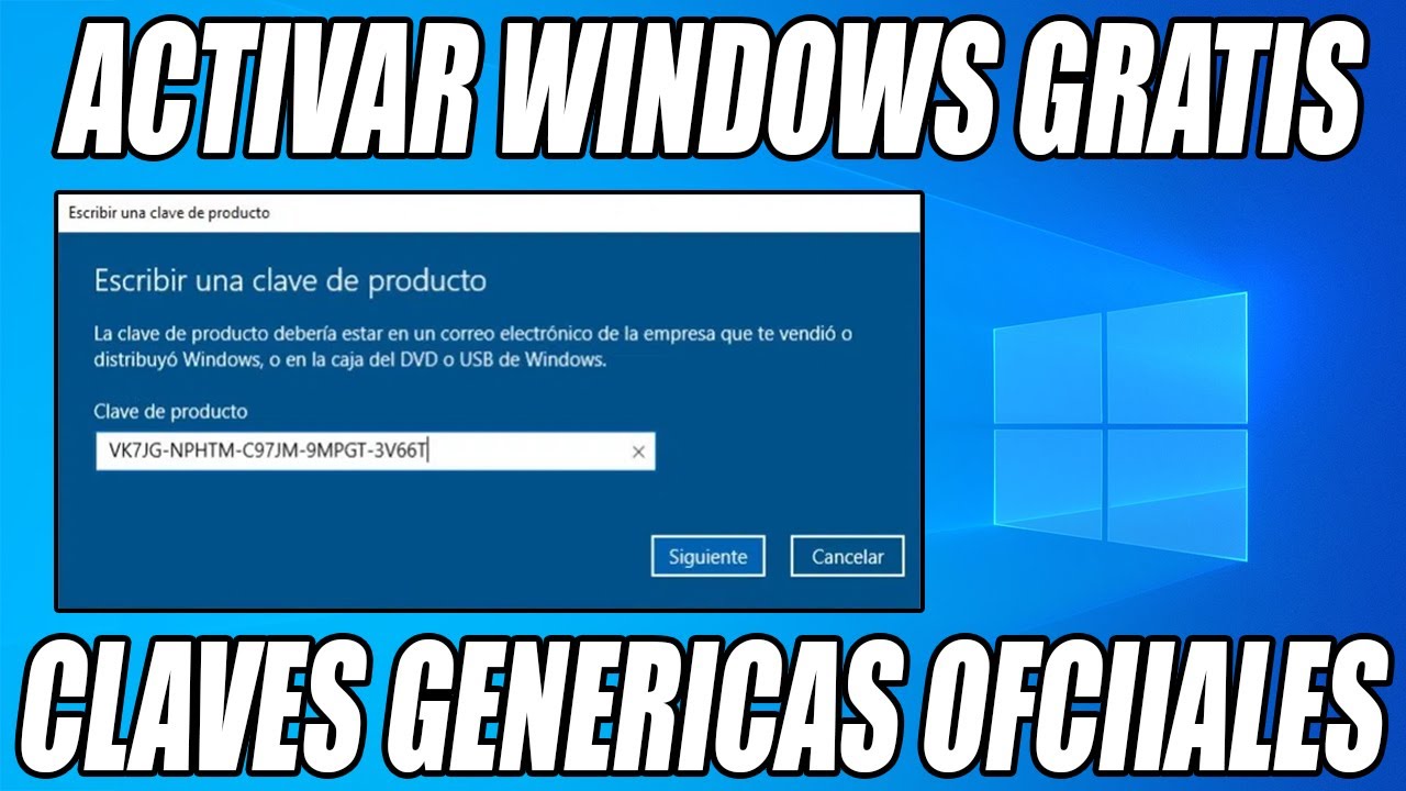 LISTA DE CLAVES GENERICAS OFICIALES PARA ACTIVAR WINDOWS 10 Y 11 GRATIS ...