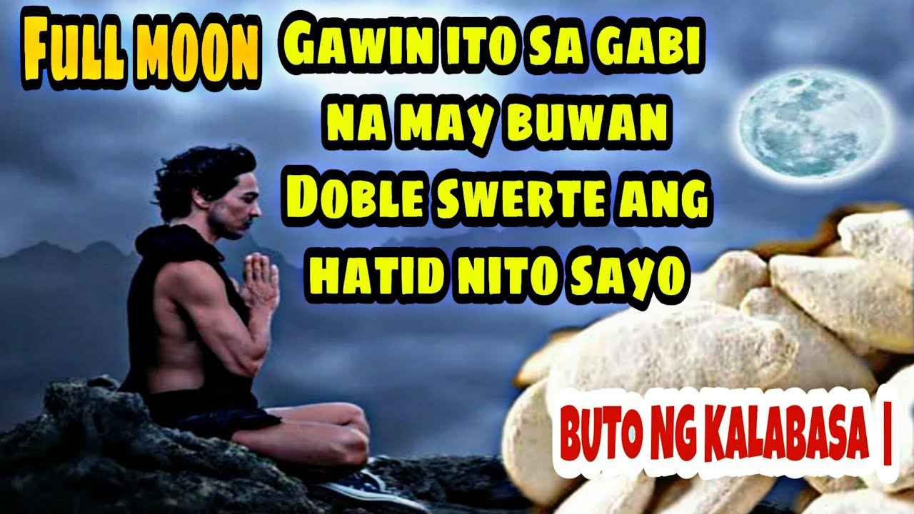 BUTO NG KALABASA | Gawin sa GABI na may BUWAN o FULL MOON doble swerte ...