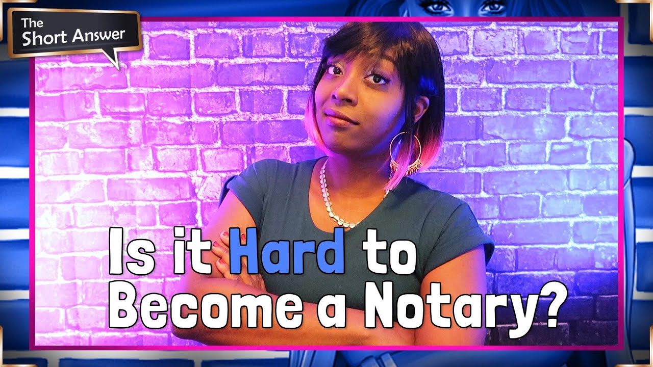 Is It Hard To Become A Notary YouTube Is It Hard To Become A Notary YouTube