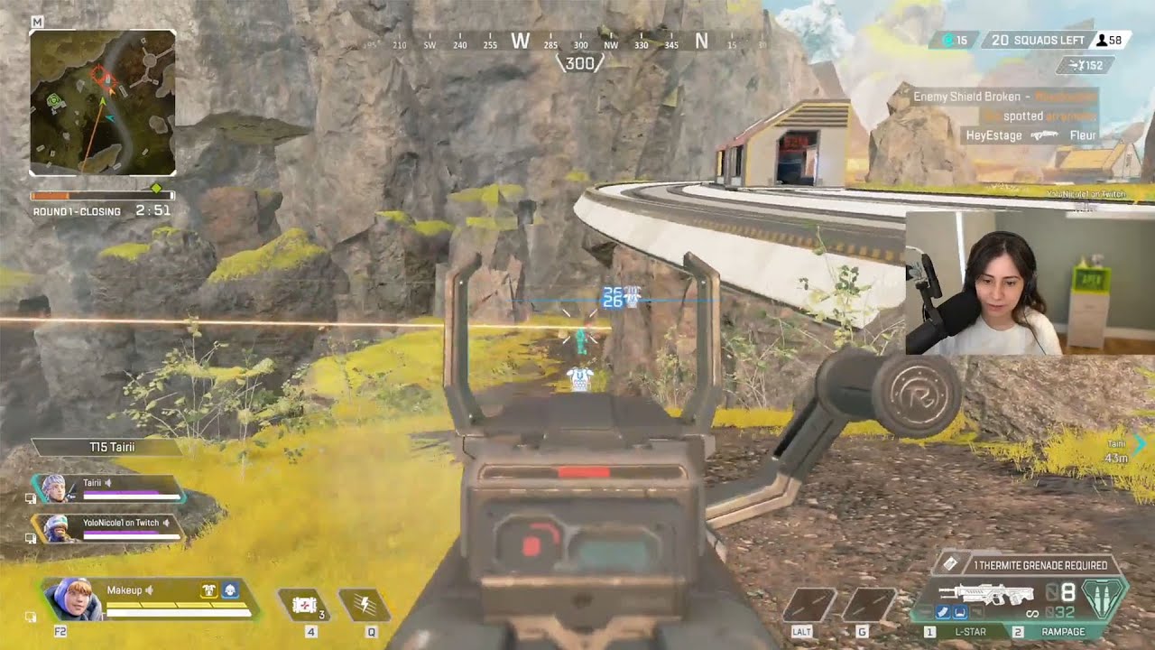 Rampage beats the beat Apex Legends Highlights - YouTube