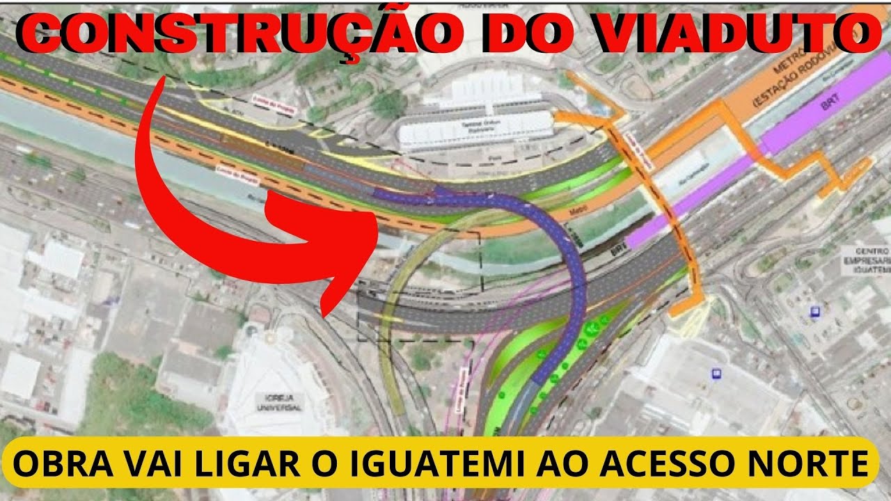 CONSTRUÇÃO DE UM VIADUTO QUE VAI LIGAR O IGUATEMI AO ACESSO NORTE #vds ...