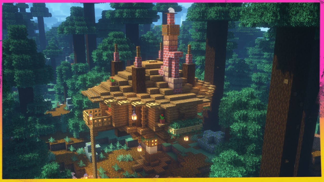 Mushroom House - Minecraft Build Tutorial - YouTube