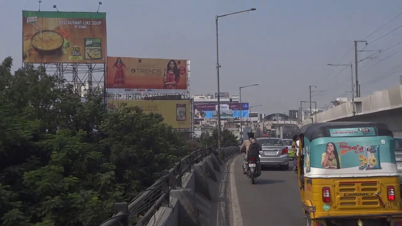 Knorr Soup Hoarding in Hyderabad at Begumpet Flyover - YouTube