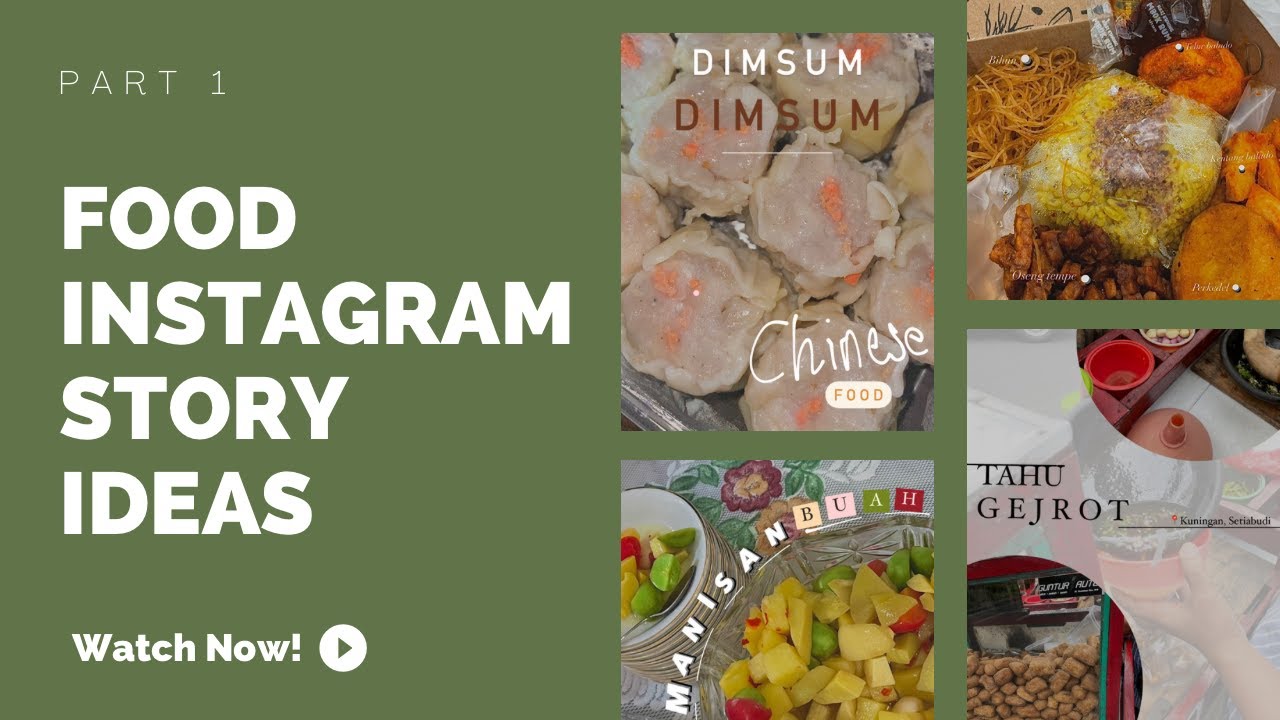 Food instagram story ideas | Part 1 - YouTube