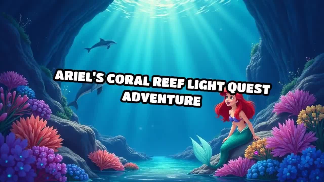 Ariel's Coral Reef Light Quest Adventure - YouTube